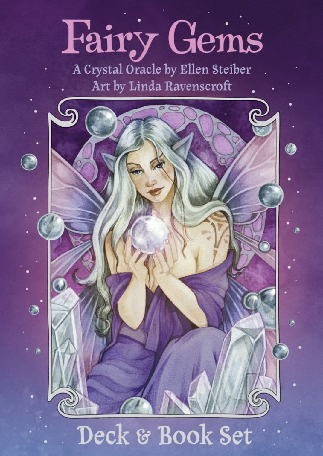 Fairy Gems Deck & Book Set Crystal Oracle With Fantasy Art by Linda ...