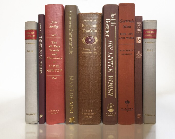 Decorative Book Set: Neutral Classic Book Decor Vintage - Etsy