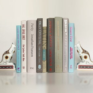 Shining Light Blue Bookshelf Decor, Books for Decorating in Blue and ...