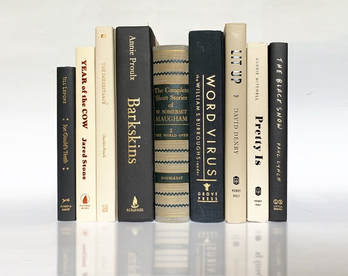 Stack of Books for Decorating and Rich Neutral Bookshelf Decor - Etsy