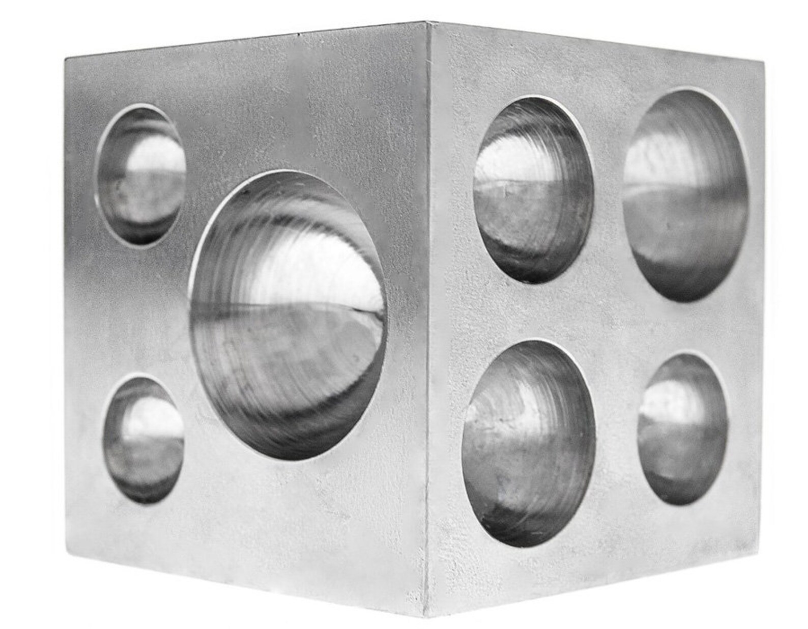 Jewelers Dapping Block With 18 Round Cavities 2" Polished Stainless ...
