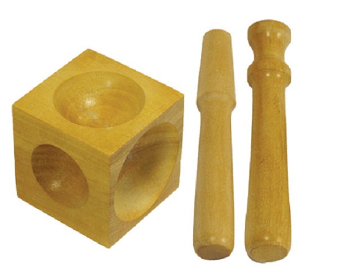 Jewelers Wooden Dapping Doming Block With 2 Punches 2x2x2 - Etsy
