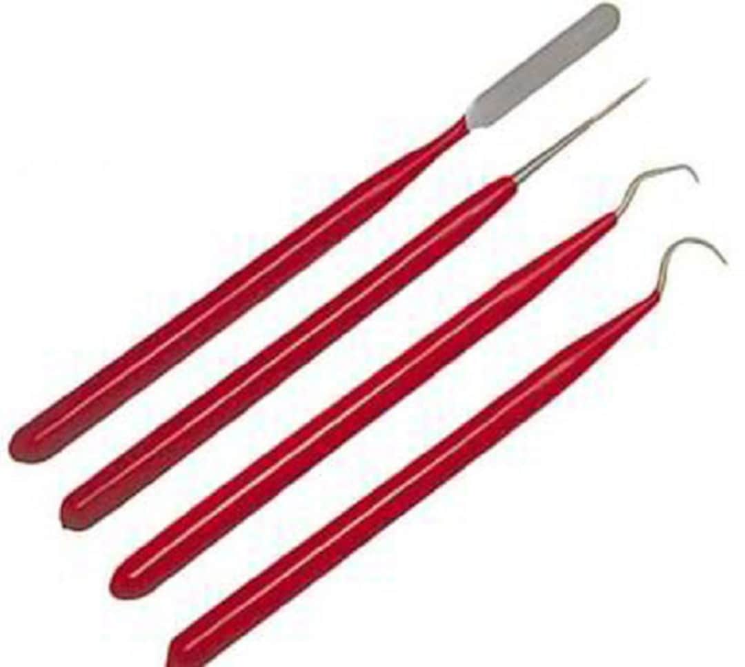 Single Ended 4 Pc Pick Set PVC Coated Handles - Etsy