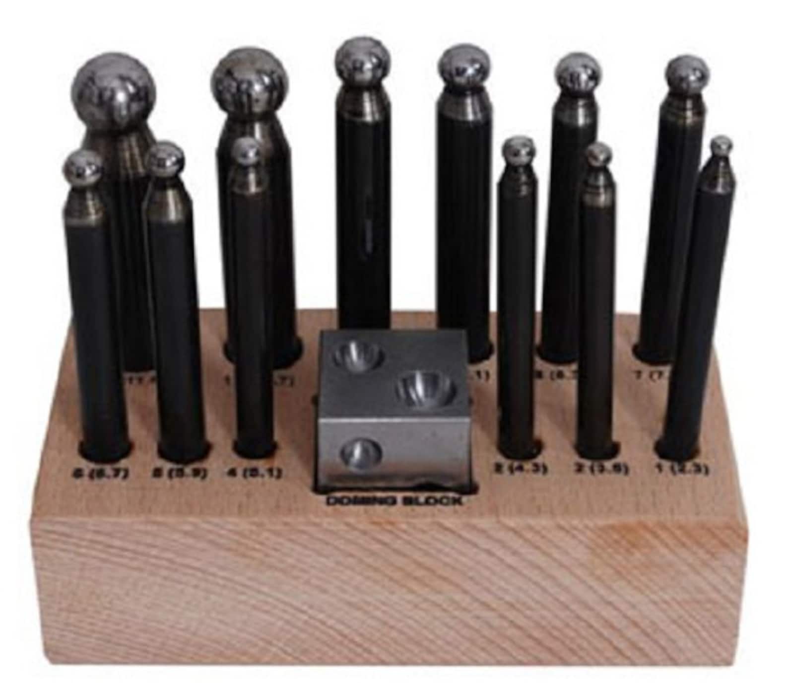Jewelers 14pc Dapping Punch Set With Wooden Stand 1 - Etsy