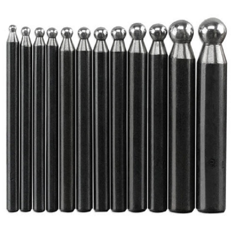 Jewelers Dapping Block With 12 Pc Punch Set - Etsy