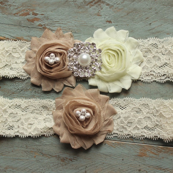 Brown Wedding Garter - Etsy