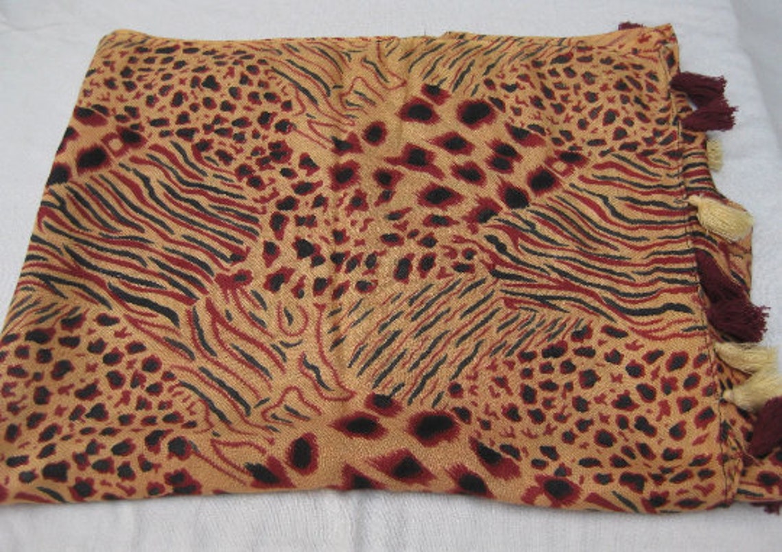 Tiger Print Scarf/ Animal Print Scarf/ Light Weight Scarf/ Stole ...