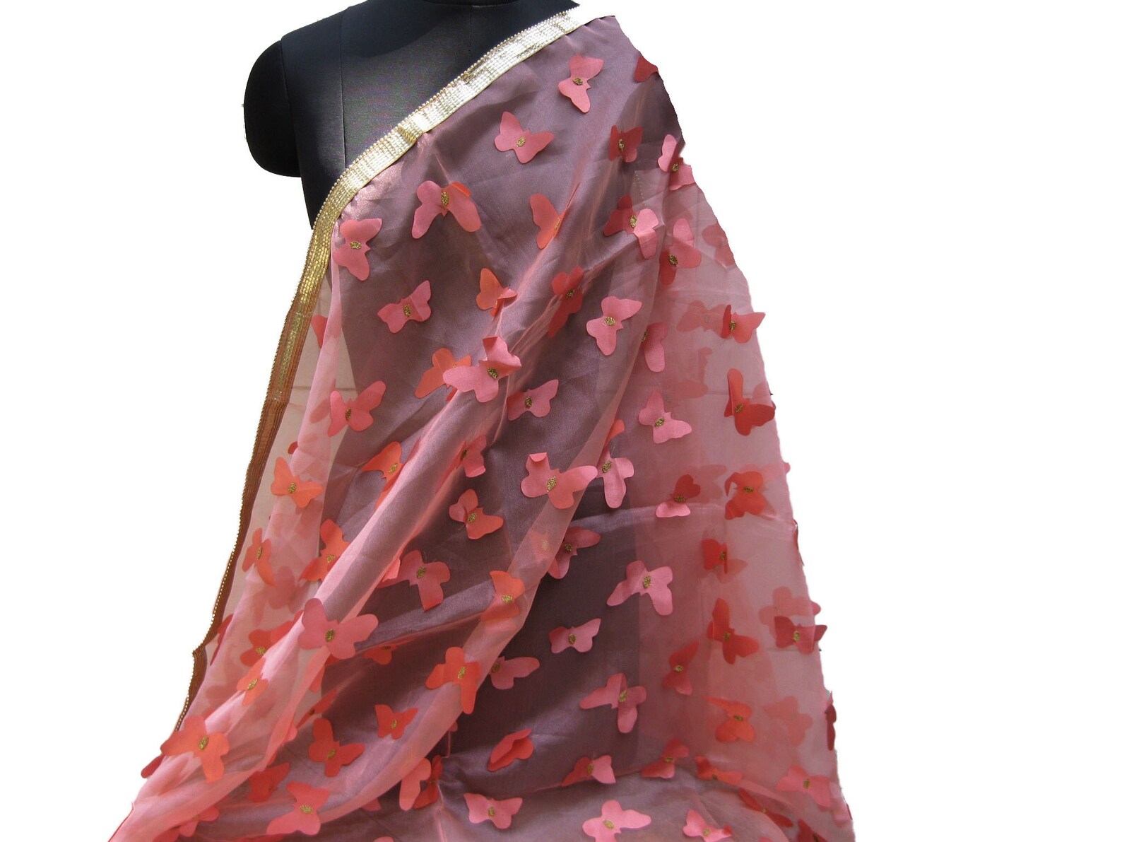 Peach Scarf/pareo/ Butterfly Scarf/ Lace Scarf/ Large Scarf/ - Etsy India