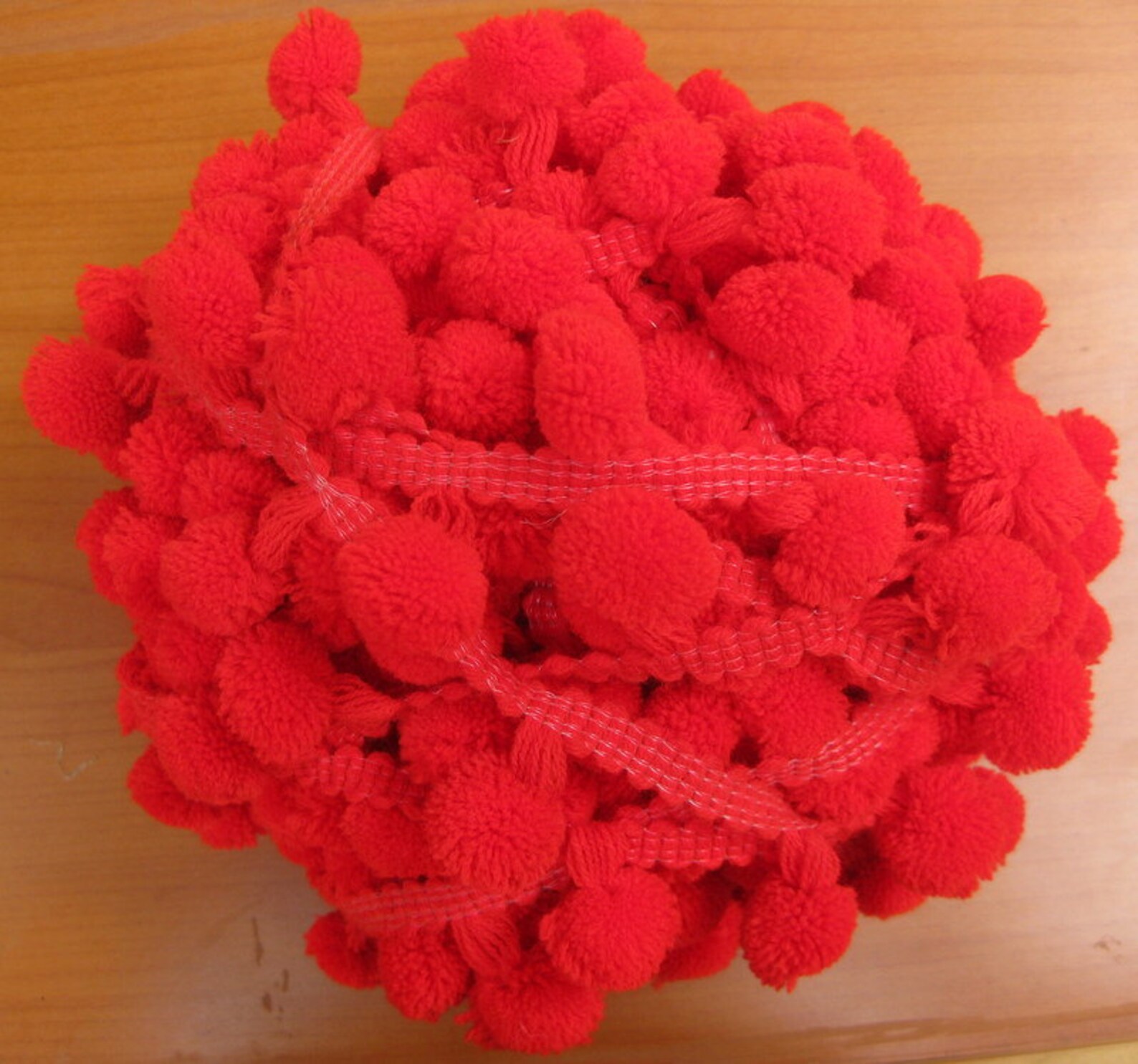 9 Meters/ 355 Inches Approxred Pom Pom Lace/ Border/ Trim/. - Etsy