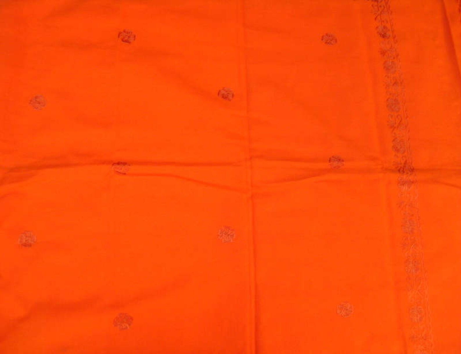 Orange Stole/ Stole/ Embroidered Scarf/ Fashion Scarf/ Gift - Etsy