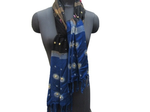 Combo offer/ 2 fancy scarves/ embroidered scarves/ | Etsy