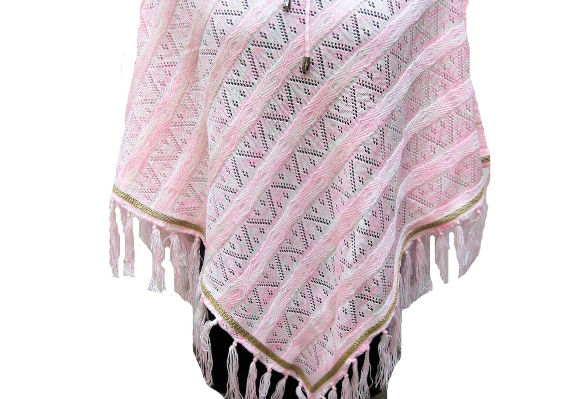 Ponchu/ Pullover/ Ponchu Sweater/ Pink Ponchu/ Pink Ponchu. - Etsy