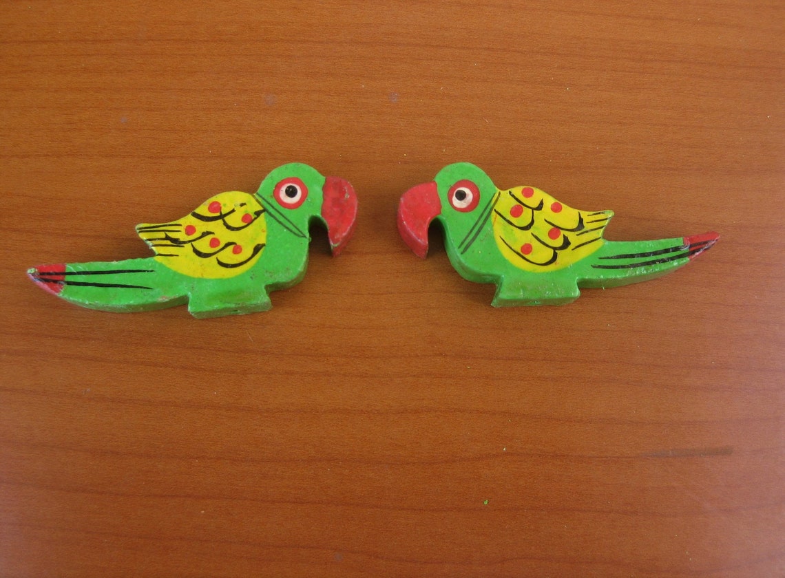 Wooden Birds/ Wooden Parrots/ Bird Beads/ Wooden Beads/ - Etsy