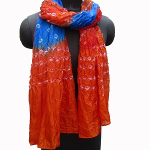 Tie and Dye Scarf/ Banjara Scarf/ Multicolored Scarf/ Bandhani Scarf ...