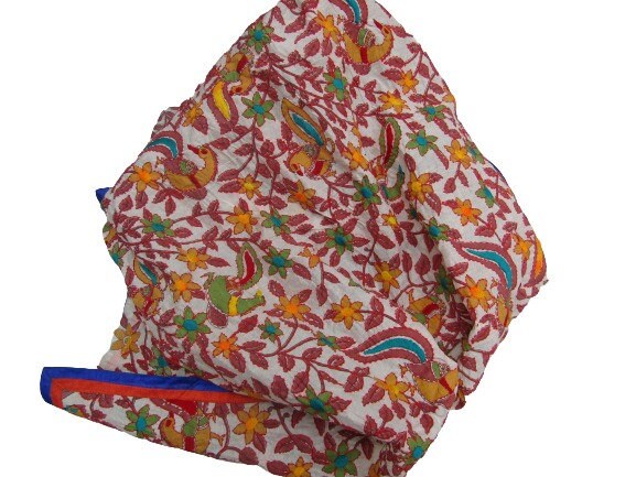 Phulkari scarf/ phulkari dupatta/ bird scarf/ chanderi scarf/ | Etsy