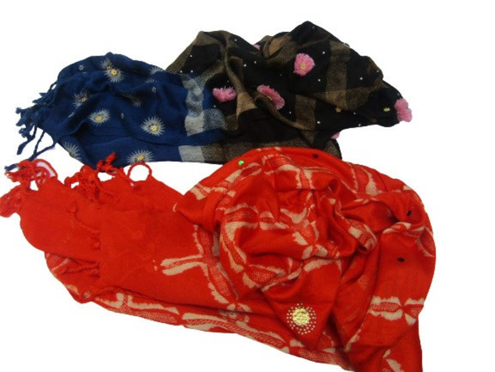 Combo offer/ 2 fancy scarves/ embroidered scarves/ | Etsy