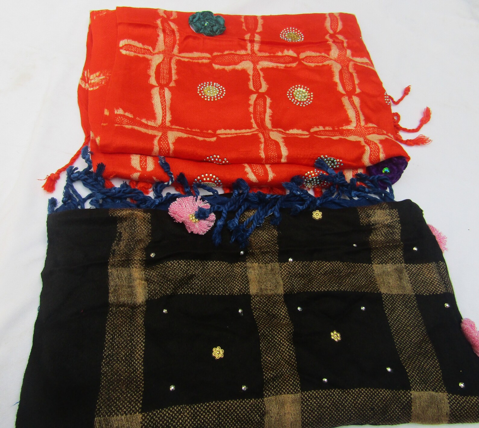 Combo offer/ 2 fancy scarves/ embroidered scarves/ | Etsy