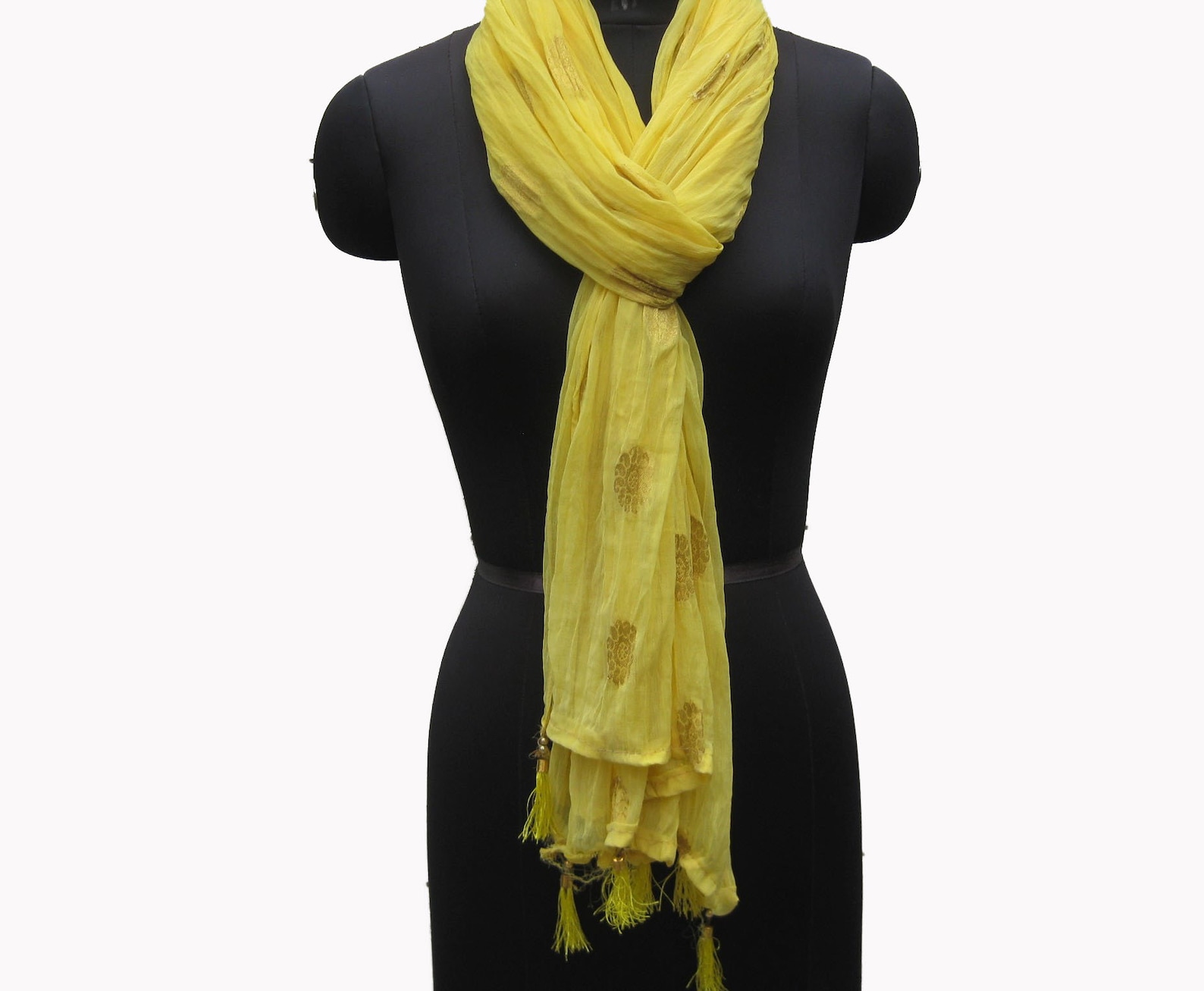 Yellow Scarf/ Long Scarf/ Fashion Scarf/ Trendy Scarf/ Tassel - Etsy