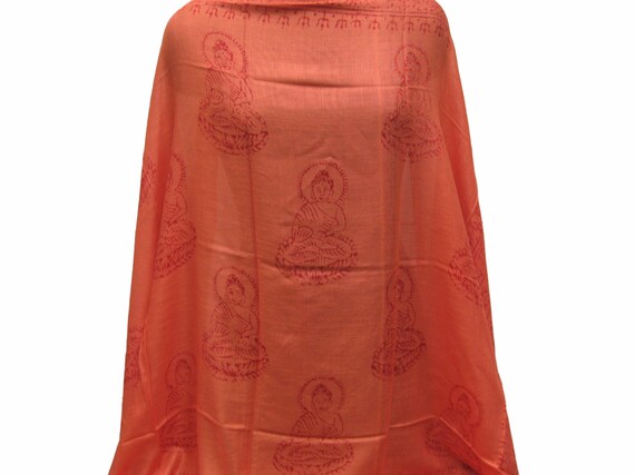 Prayer Scarf/ Om Scarf/ Gautam Buddha Scarf/ Cotton Scarf/ - Etsy