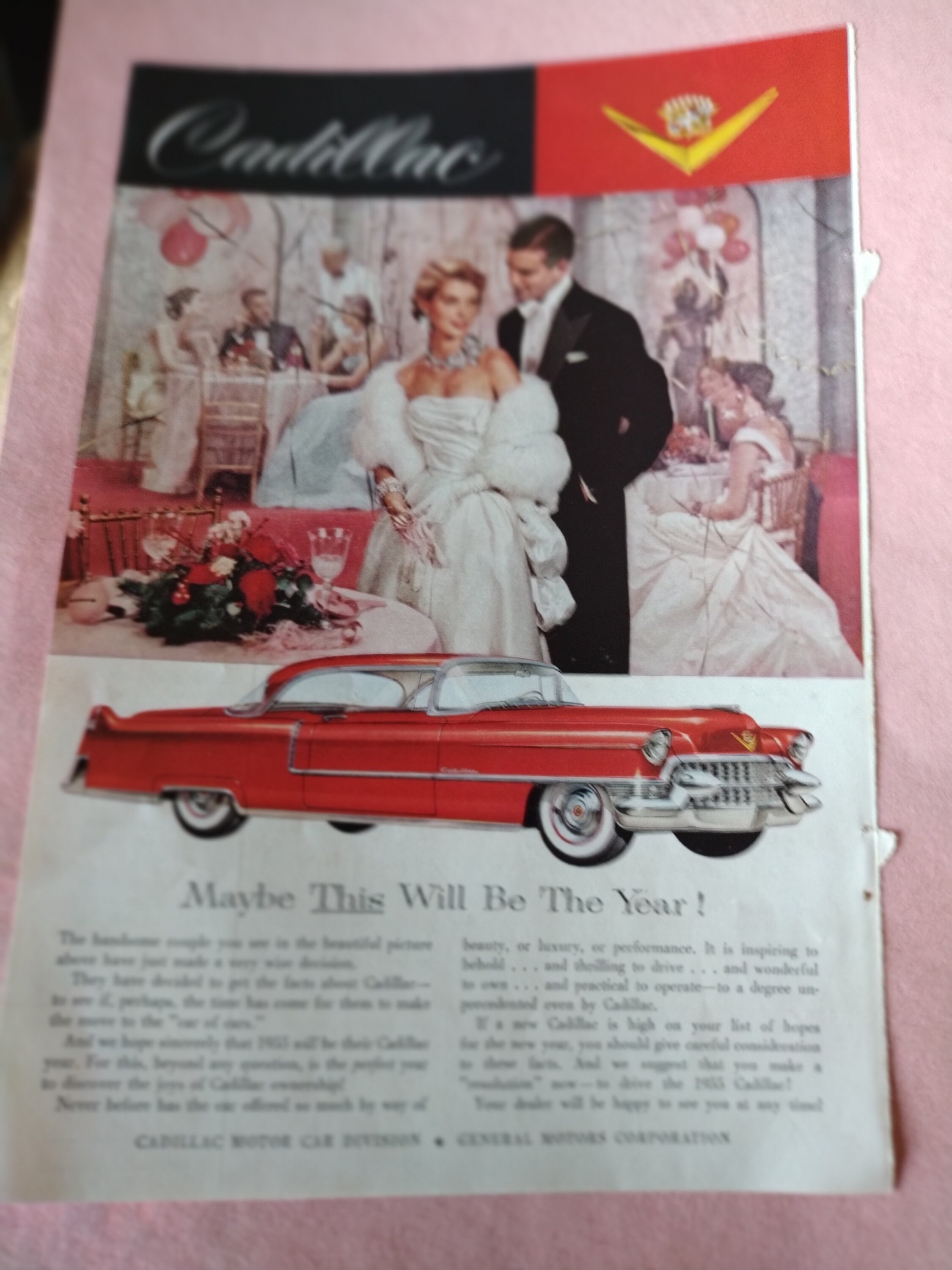 Vintage 1955 Cadillac Magazine Print Ad - Etsy
