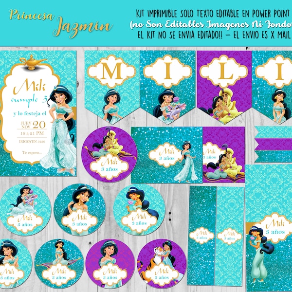 Princess Jasmine Party Decorations - Etsy