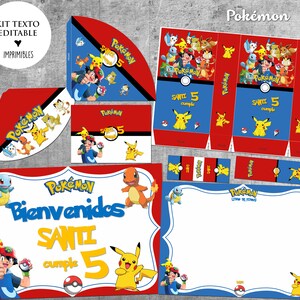 POKEMON GO Printable Kit With Editable Texts! Candy Bar Party Birthday ...