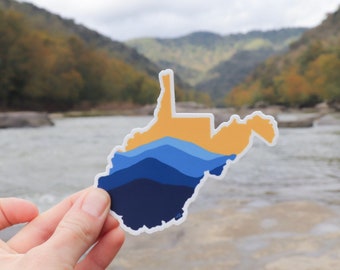 West Virginia Mountaineers WVU Large Vinyl Decal Licensed NCAA - Etsy