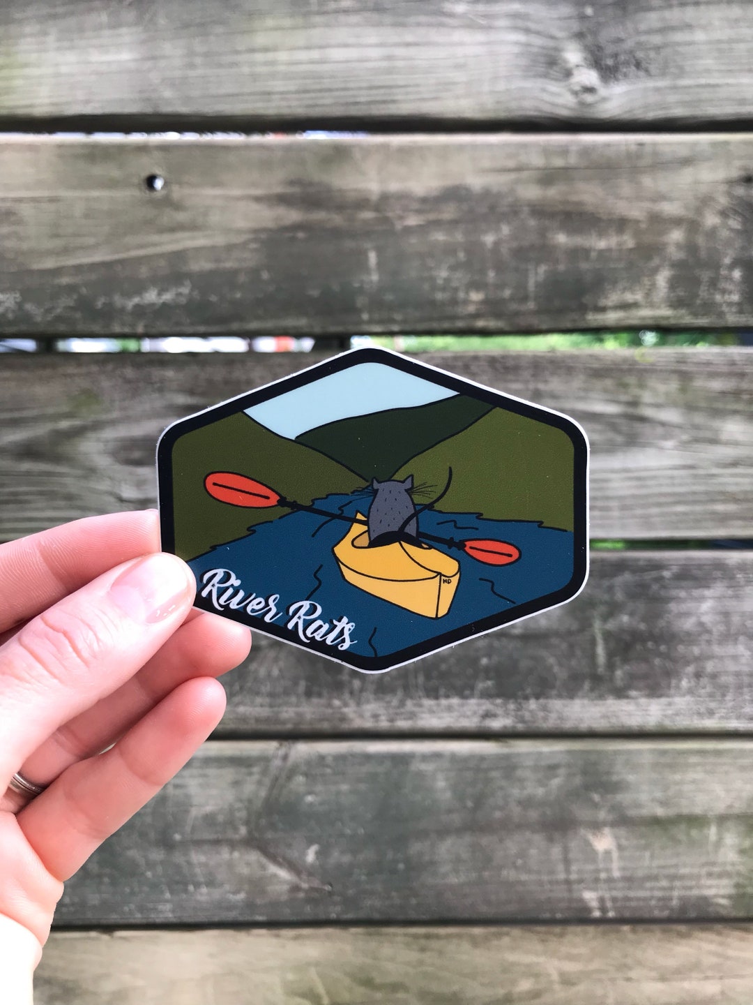 River Rats Sticker. Kayak Sticker. Adventure Sticker. - Etsy