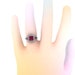 Princess Cut Ruby Engagement Ring Diamond Engagement Ring 14K - Etsy