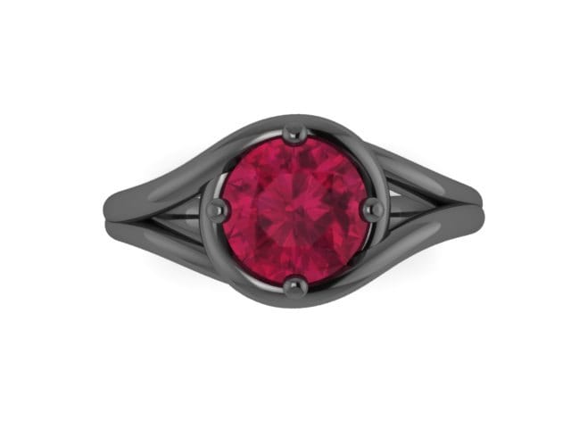 Ruby Engagement Ring Unique Wedding Jewelry Grace Collection | Etsy