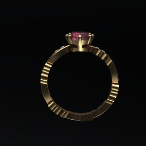 January Birthstone Ring Diamond Engagement Ring Garnet Engagement Ring ...