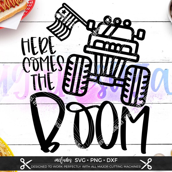 Here Comes the Boom Svg - Etsy Israel