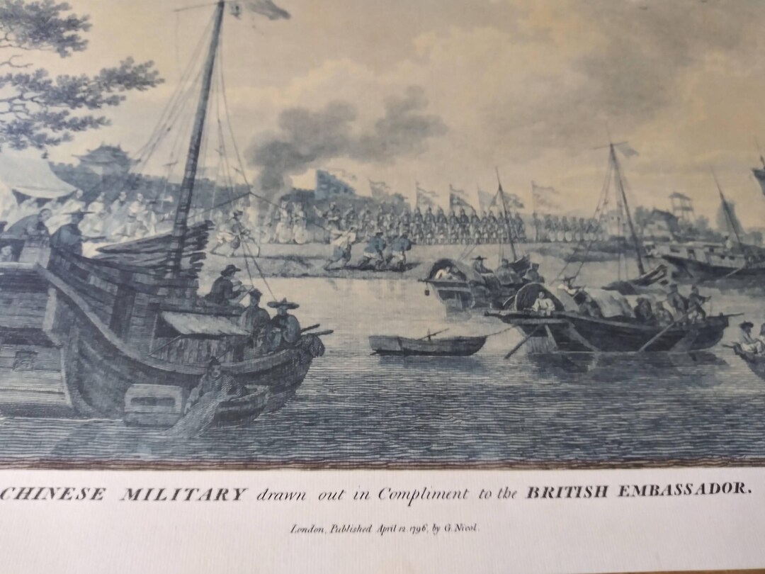 Rare 1796 Engraving: W. Alexander, Chinese Military Scene, Limited ...