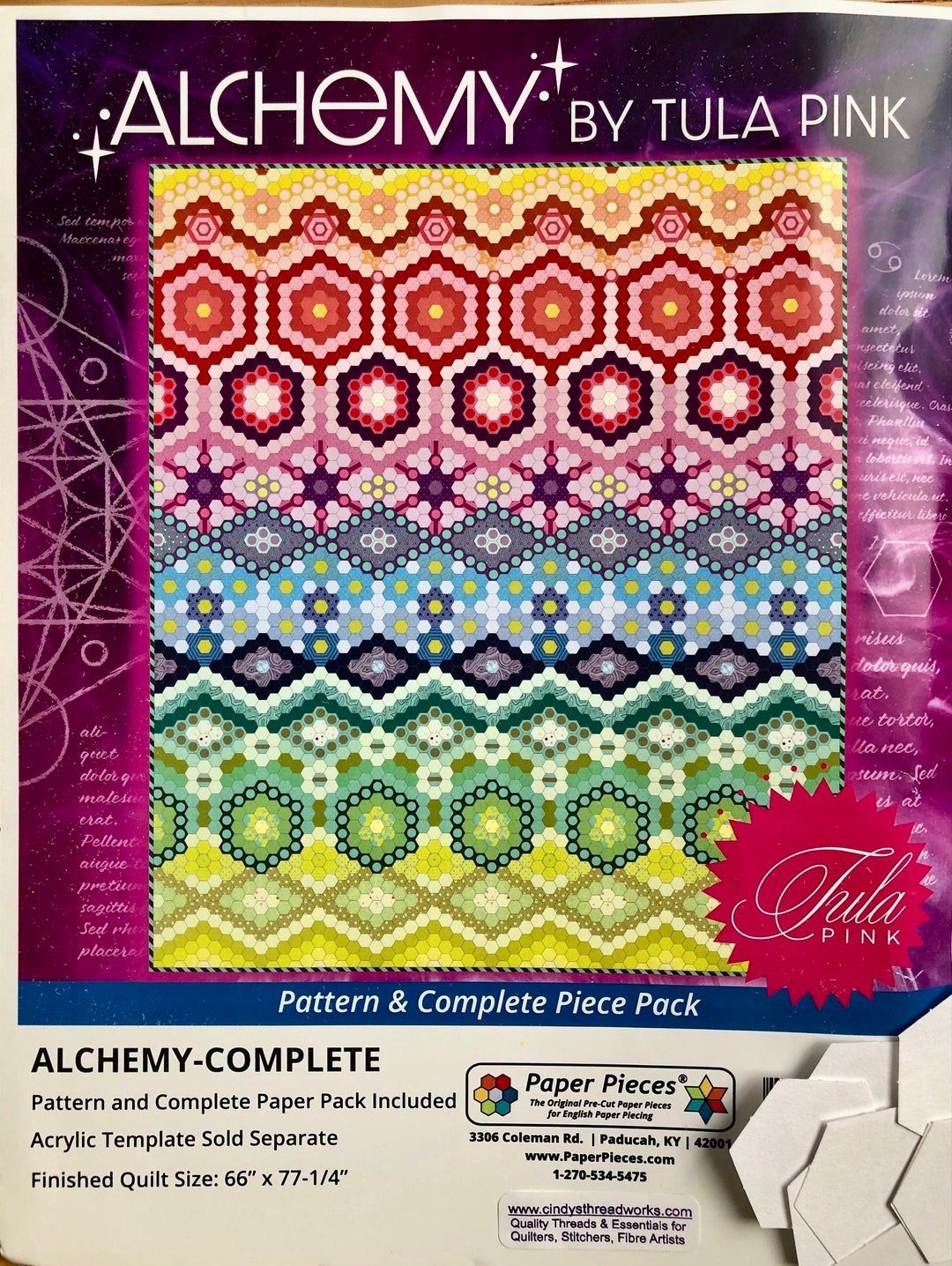 Alchemy Pattern and Complete Paper Piece Pack by Tula Pink - Etsy