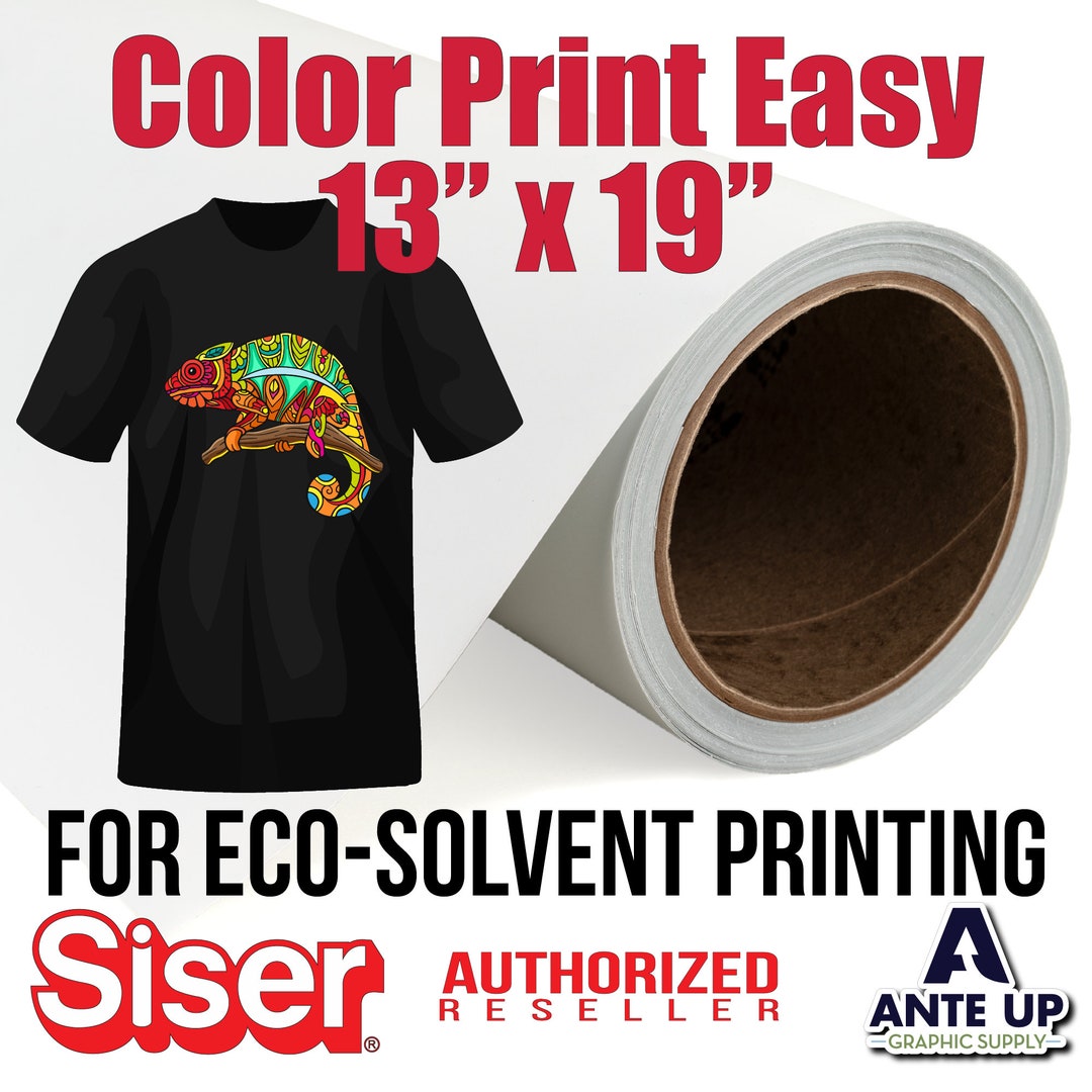 Siser Color Print Easy 13" X 19" Sheets. HTV for Eco Solvent Printers ...