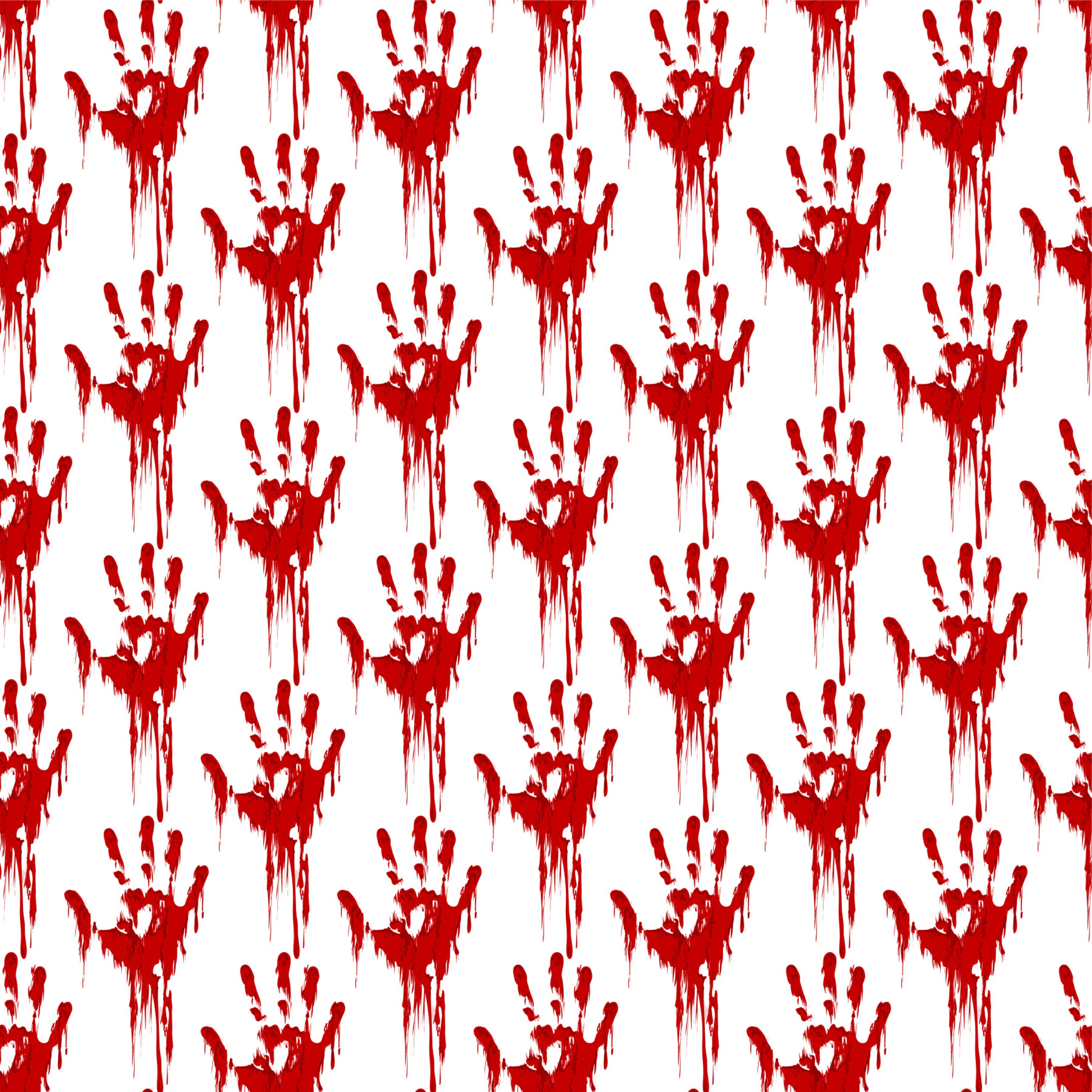 Bloody Hand Prints printed Pattern 12 X 12 - Etsy