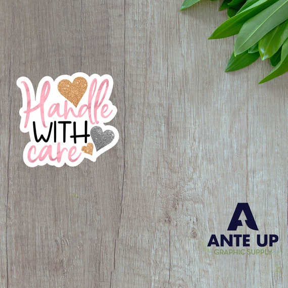 Handle With Care-sticker Pack Small Business Sticker - Etsy