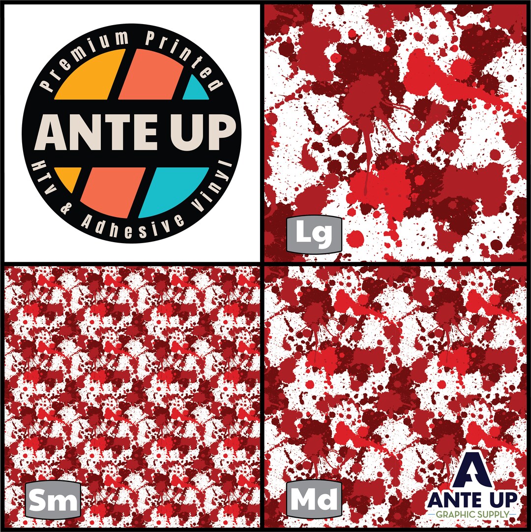 Blood Splatter Pattern-printed-vinyl,glitter HTV, Siser Heat Transfer ...