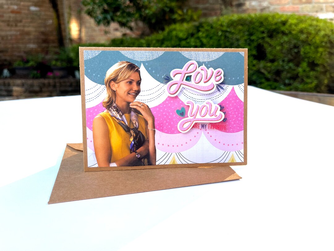 Cameron Diaz, Greeting Card, Handmade Greeting Card, Birthday ...