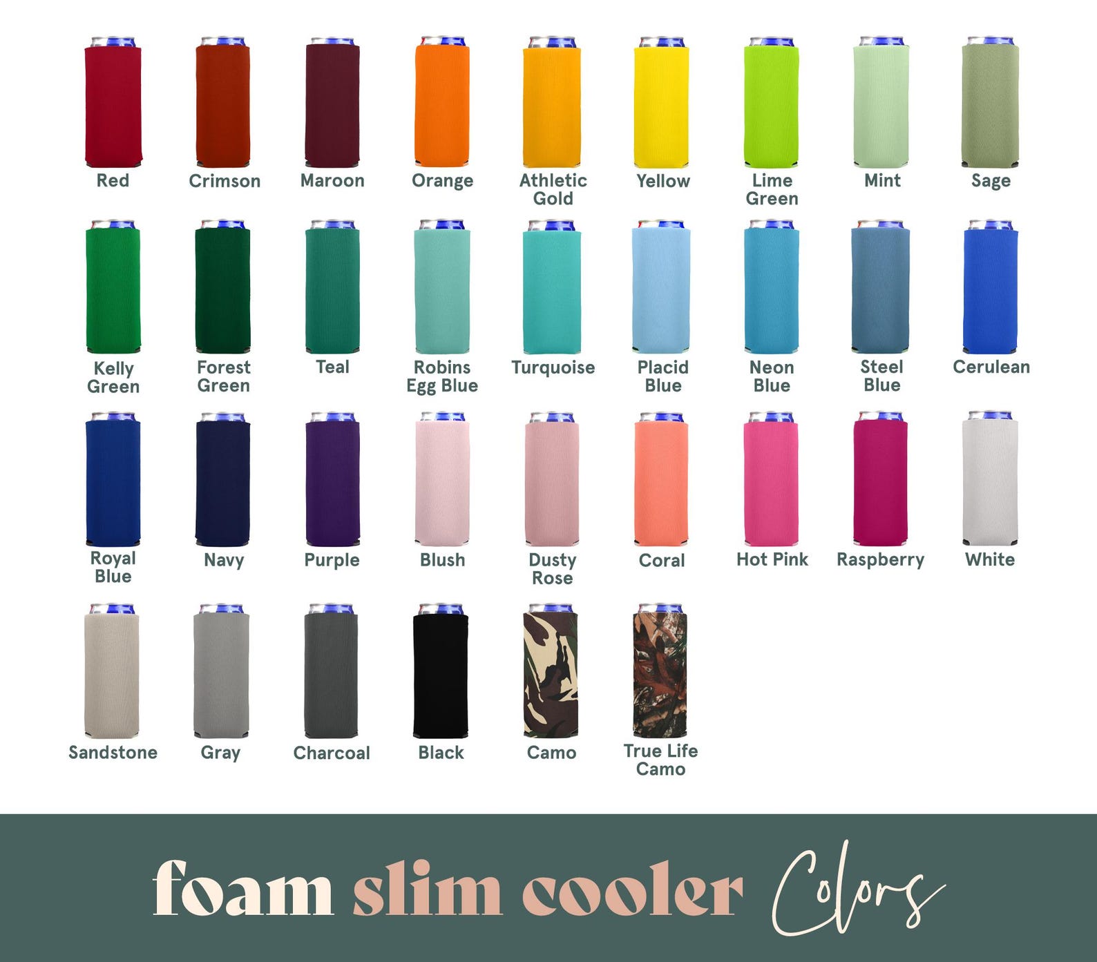 Custom Slim Can Coolers, Personalized Seltzer Cooler, Wedding Favors ...