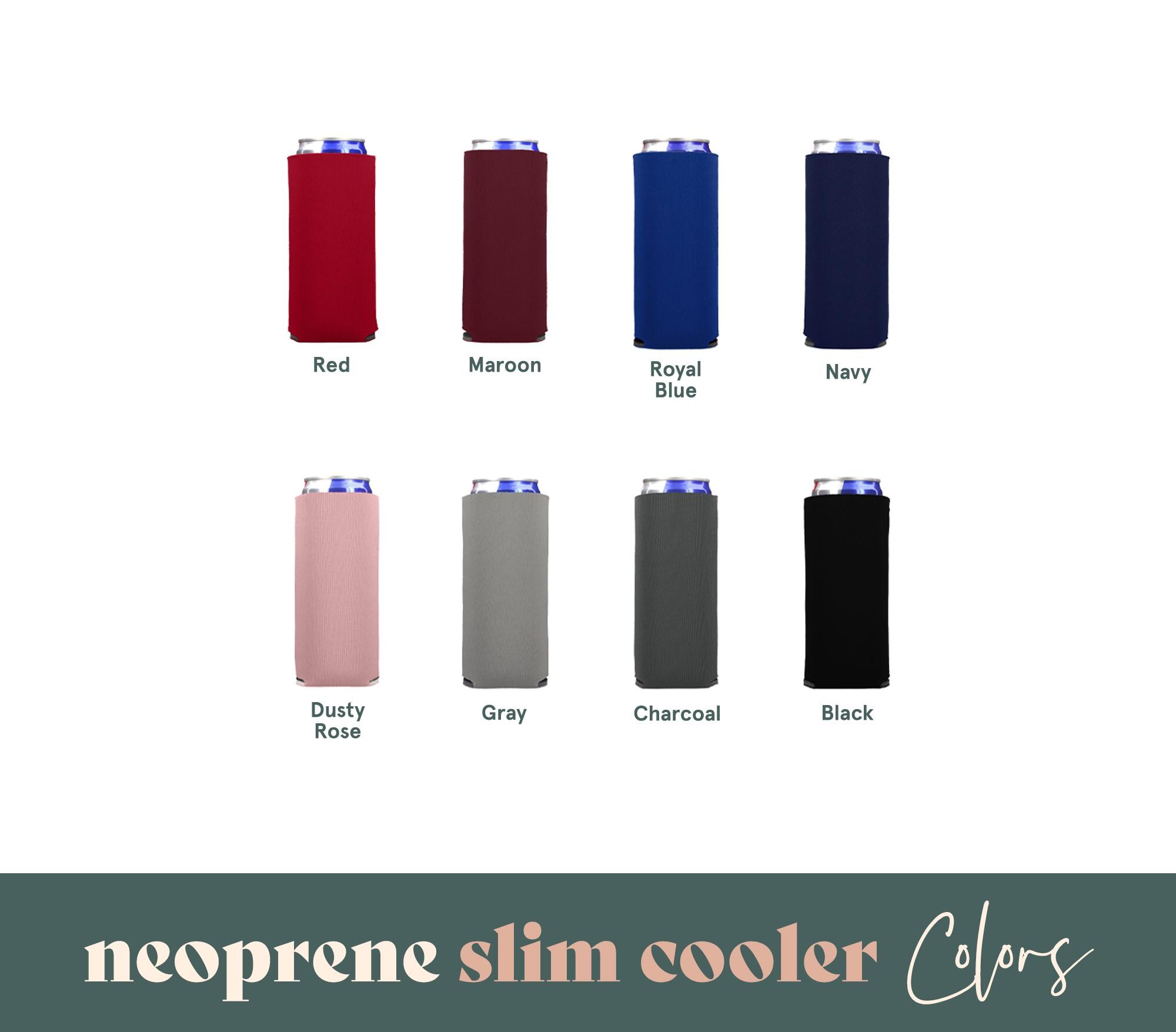 Custom Slim Can Coolers, Personalized Seltzer Cooler, Wedding Favors ...