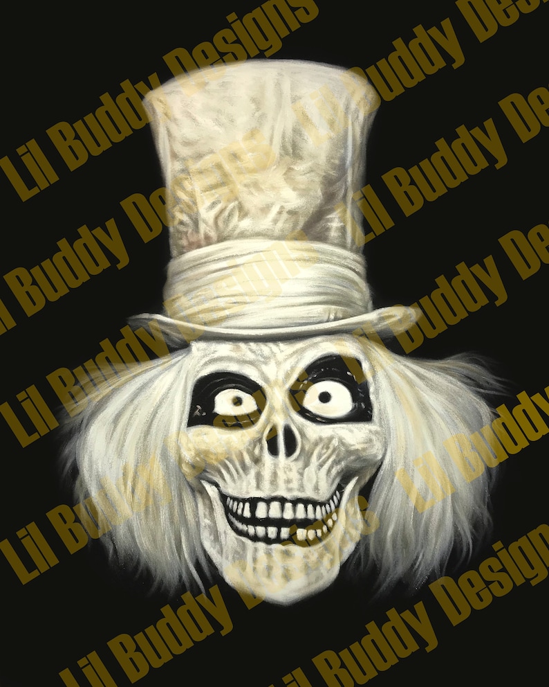 Haunted Mansion Hatbox Ghost Art Print Poster Various Sizes - Etsy