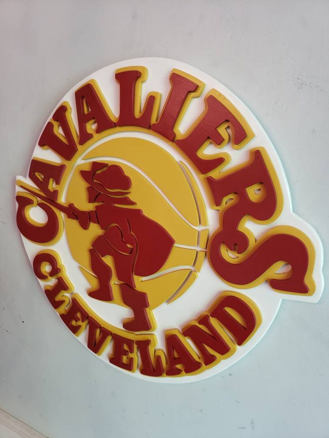 Cleveland Cavaliers Retro 70's Wood Logo Sign - Etsy España