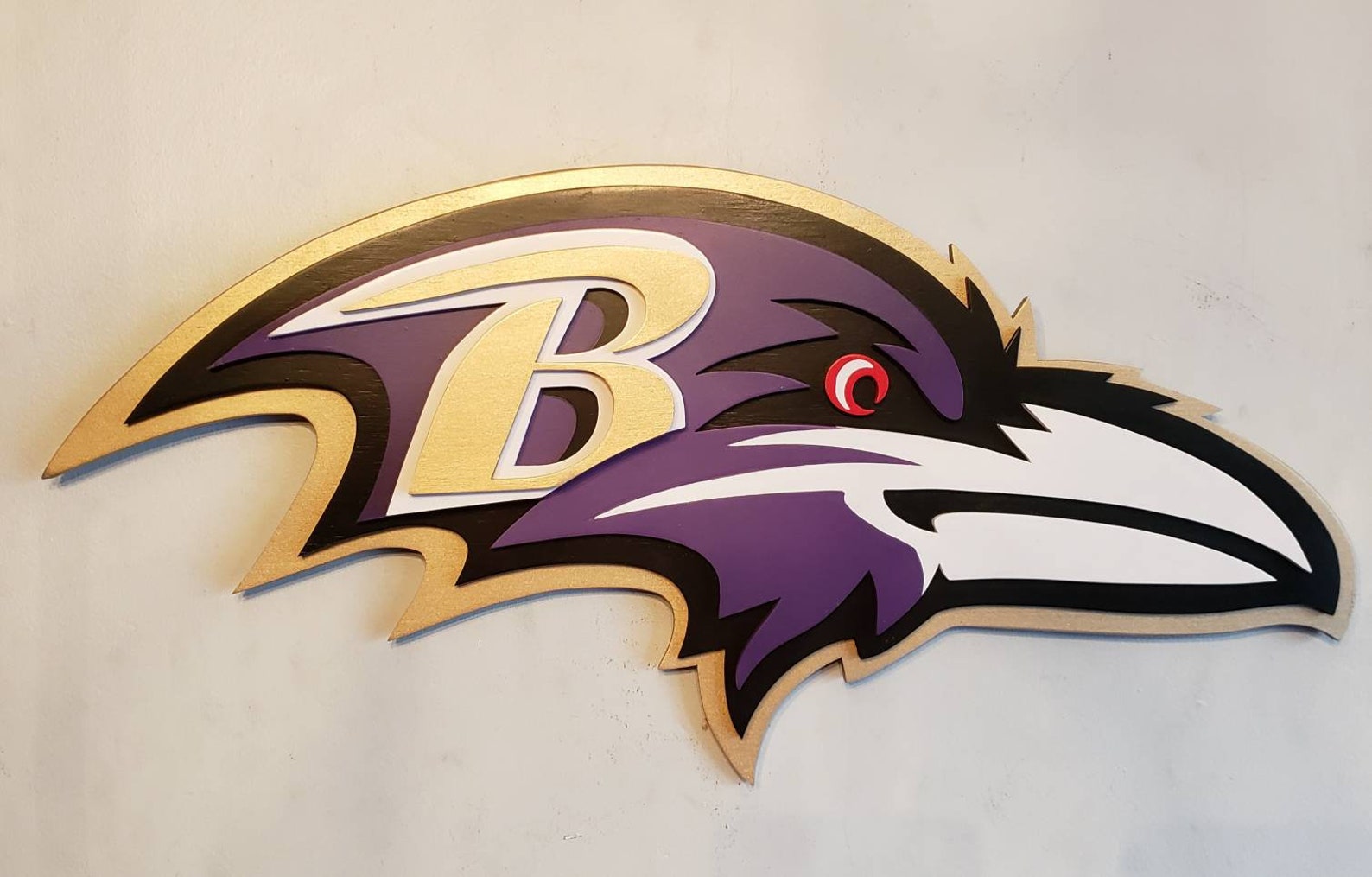 Baltimore Ravens Two Dimensional Wood Sign - Etsy