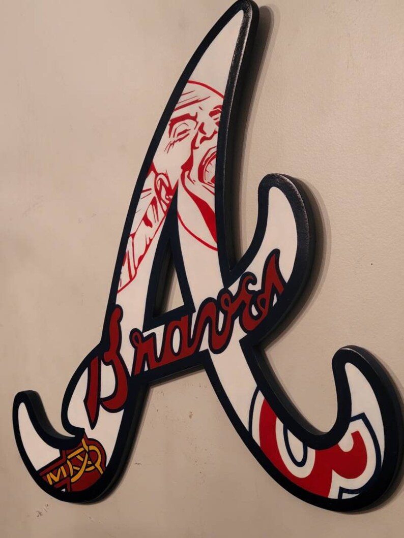 Atlanta Braves Wood Sign - Etsy