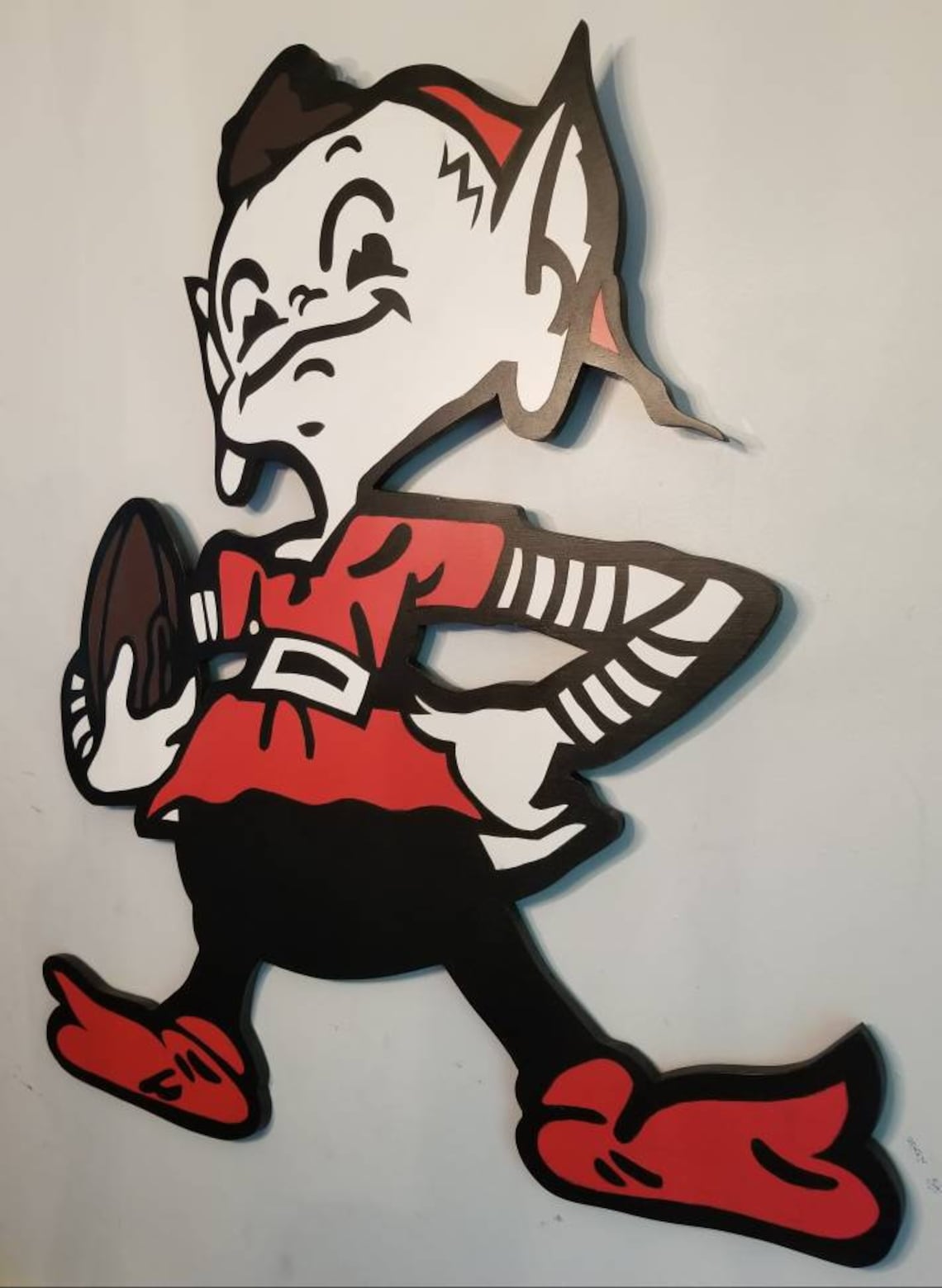 Cleveland Browns Elf Three Foot Wood Sign - Etsy