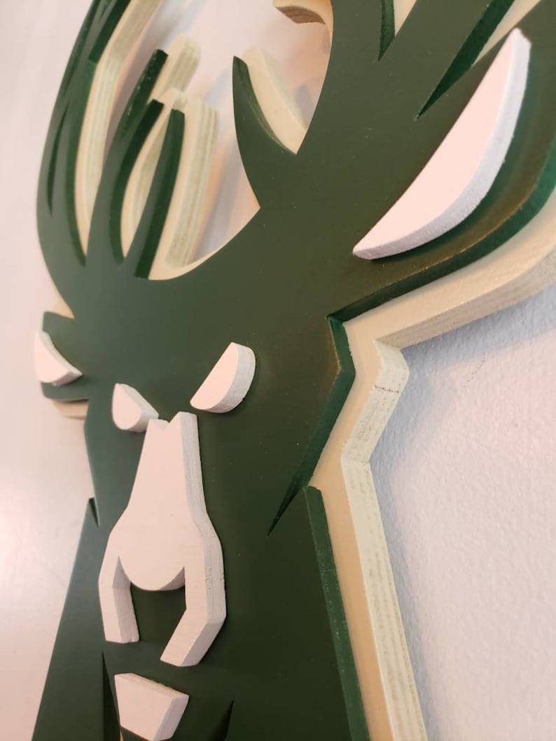 Milwaukee Buck Two Dimensional Wood Sign - Etsy