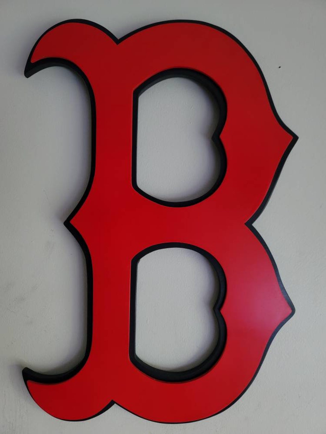 Boston Red Sox B Logo Wood Sign - Etsy