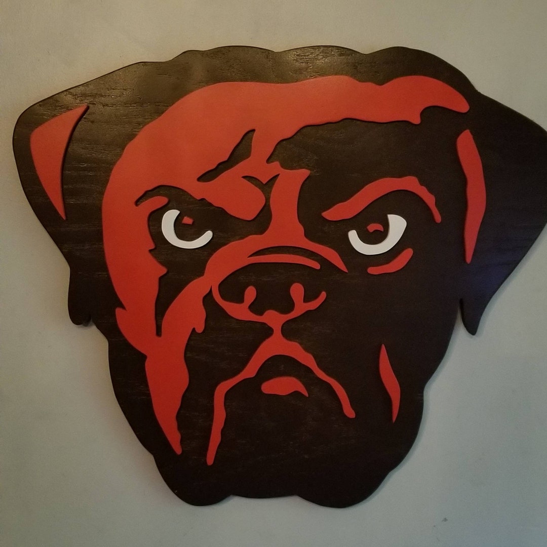 Cleveland Browns Dawg Pound Dawg 2D Wood Sign - Etsy