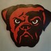 Cleveland Browns Dawg Pound Dawg 2D Wood Sign - Etsy